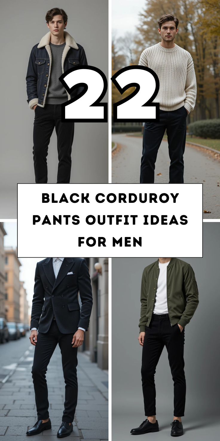 22 Best Black Corduroy Pants Outfit Ideas for Men – Just Men's Stuff