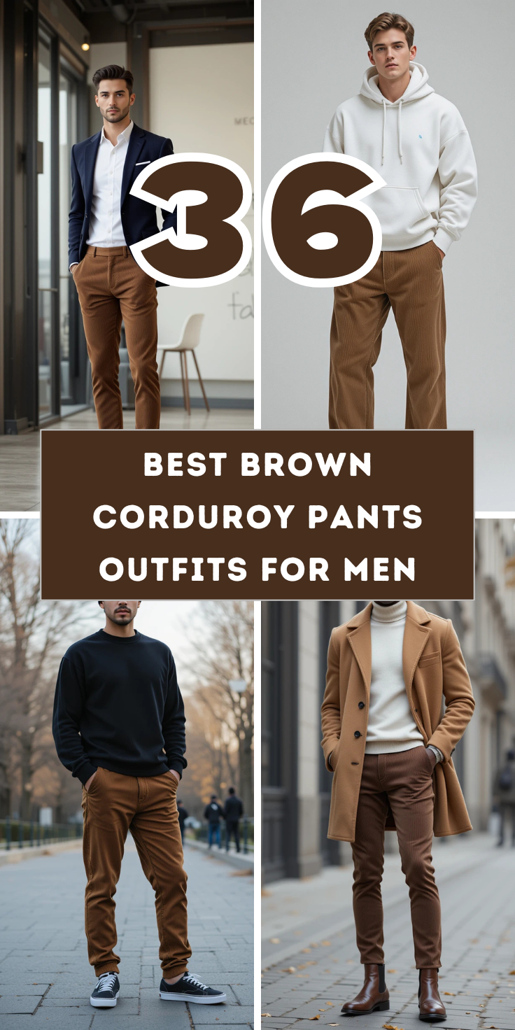36 Best Brown Corduroy Pants Outfits for Men – Just Men's Stuff