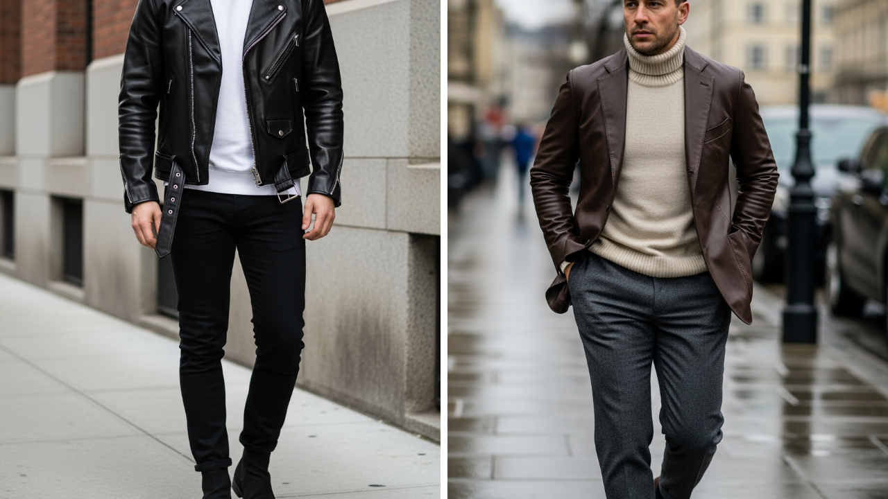 50 Leather Jacket Outfit Ideas for Men – Just Men's Stuff