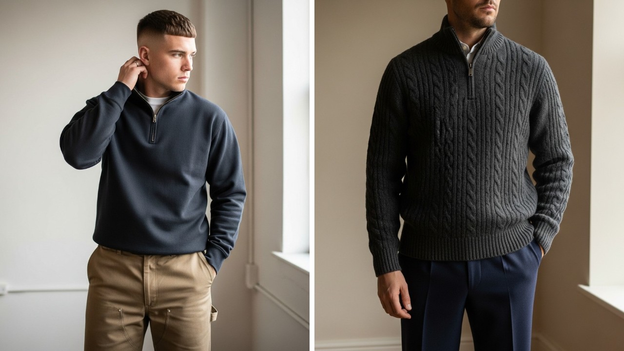 40 Quarter Zip Outfits for Men – Just Men's Stuff